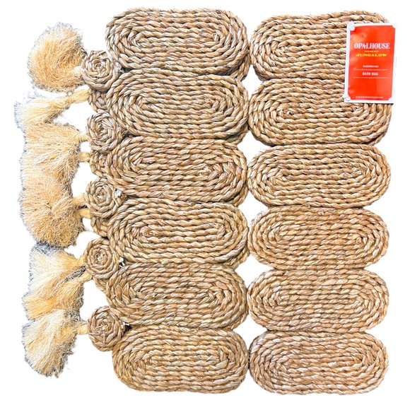 Opalhouse | Bath | Nwt 232 Hand Woven Natural Bath Rug Opalhouse | Poshmark